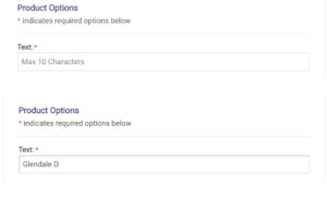 Character Limits on Text Fields and Areas in Miva - Glendale Designs