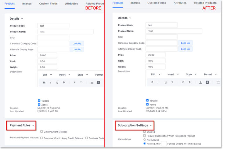 Move your Edit Product Screen Tabs in Miva 10 - Glendale Designs